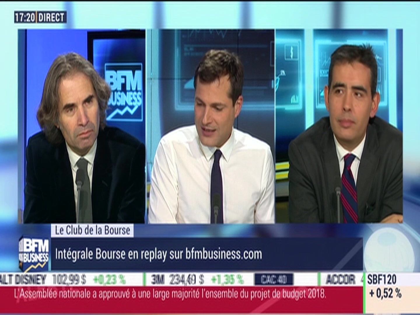 Le Club de la Bourse : Xavier Patrolin, Benjamin Louvet et Frédéric ...